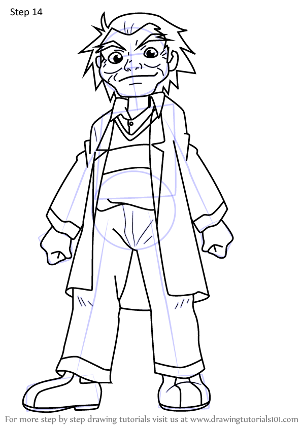 How to Draw Chuck Thorndyke from Sonic X (Sonic X) Step by Step ...