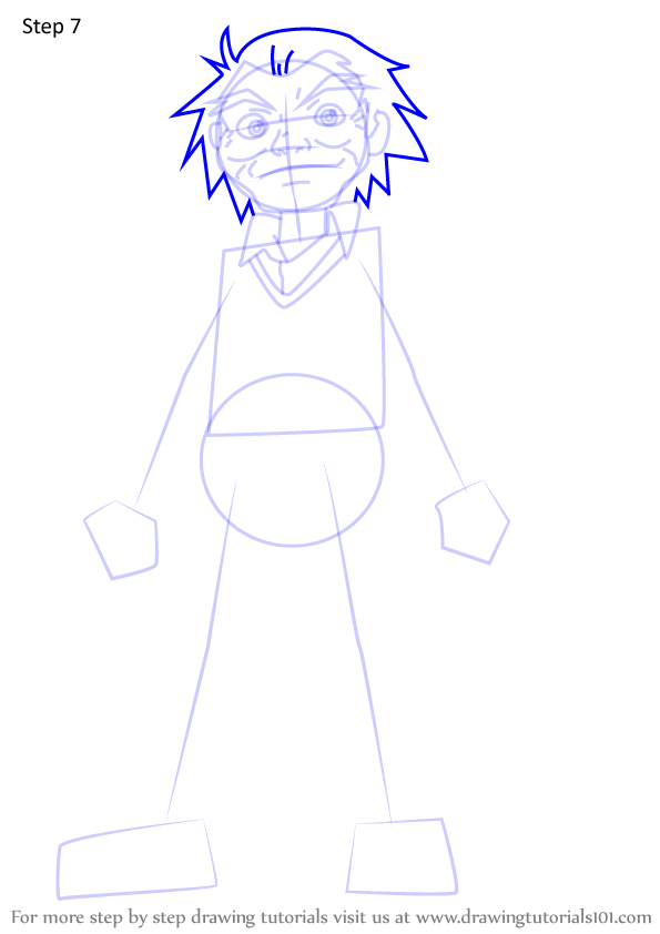 How to Draw Chuck Thorndyke from Sonic X (Sonic X) Step by Step ...