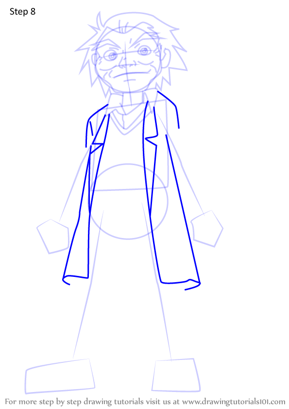 Step by Step How to Draw Chuck Thorndyke from Sonic X ...