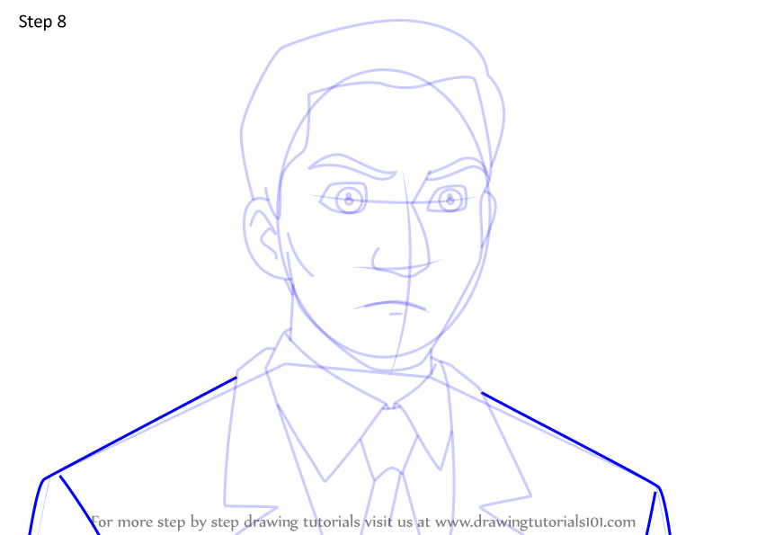 How to Draw Jerome Wise from Sonic X (Sonic X) Step by Step ...