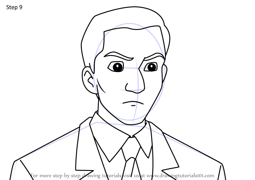 How to Draw Jerome Wise from Sonic X (Sonic X) Step by Step ...