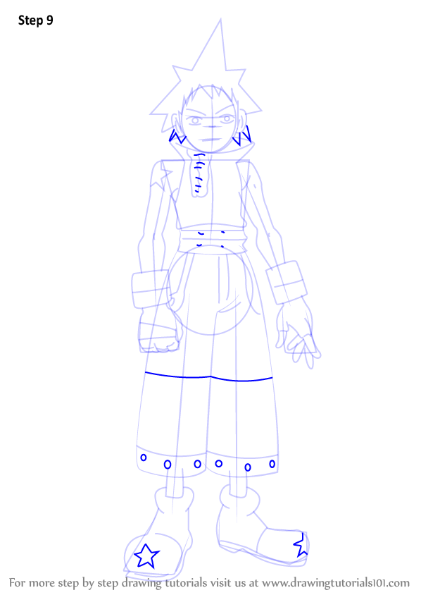 How to Draw Black Star from Soul Eater (Soul Eater) Step by Step ...