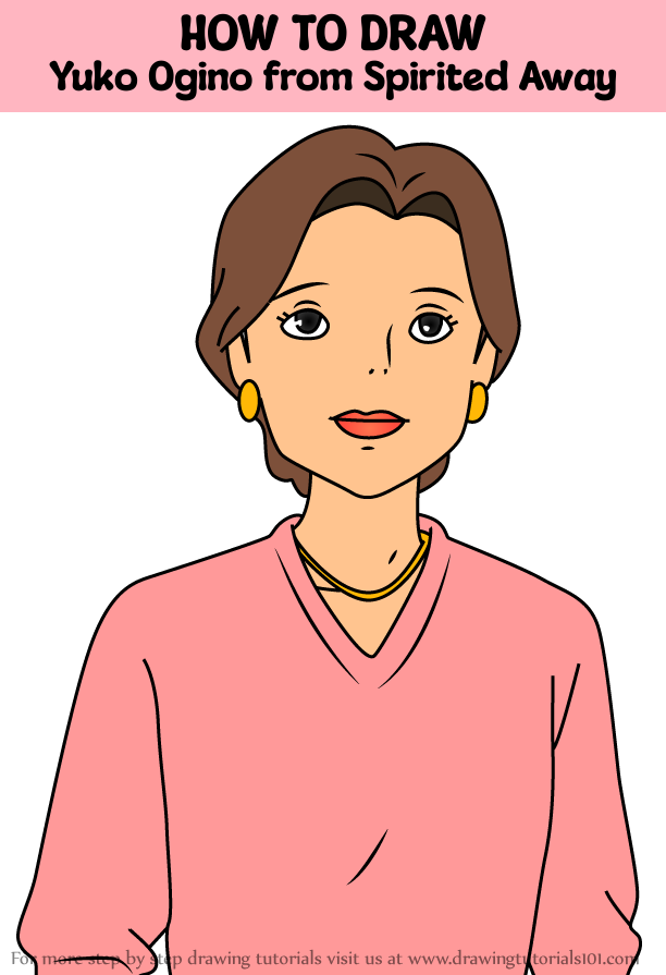 How to Draw Yuko Ogino from Spirited Away (Spirited Away) Step by Step ...