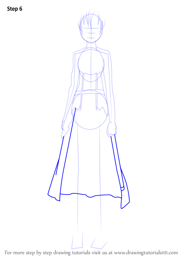 How to Draw Asuna from Sword Art Online (Sword Art Online) Step by Step ...