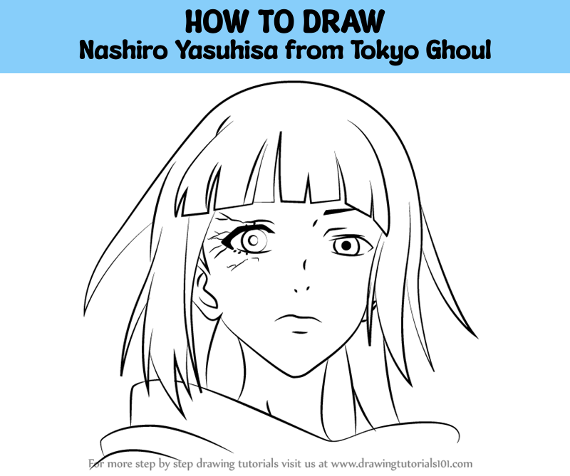 How to Draw Nashiro Yasuhisa from Tokyo Ghoul (Tokyo Ghoul) Step by ...