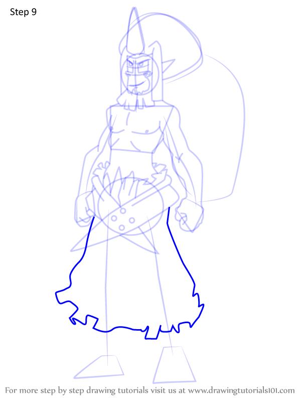 How to Draw Master Goultard from Wakfu (Wakfu) Step by Step ...