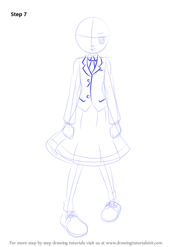 How to Draw Tomoko Kuroki from WataMote (WataMote) Step by Step ...