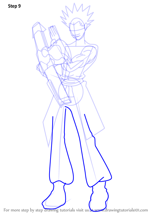 How to Draw Adrian Gecko from Yu-Gi-Oh! GX (Yu-Gi-Oh! GX) Step by Step ...