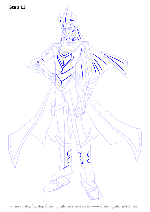 How to Draw Sartorius from Yu-Gi-Oh! GX (Yu-Gi-Oh! GX) Step by Step ...