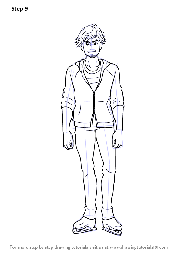 How to Draw Emil Nekola from Yuri!!! on Ice (Yuri!!! on Ice) Step by ...