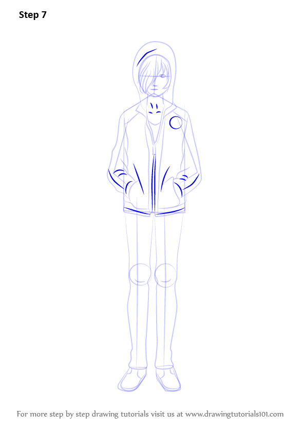 How to Draw Yuri Plisetsky from Yuri!!! on Ice (Yuri!!! on Ice) Step by ...