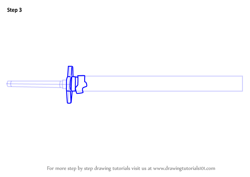How to Draw Derfflinger from Zero no Tsukaima (Zero no Tsukaima) Step ...