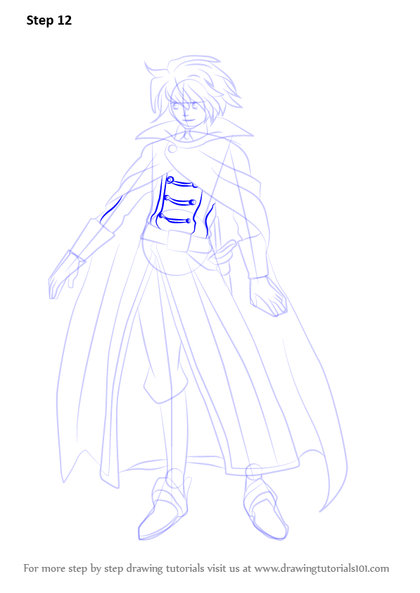 How to Draw Julio Chesaré from Zero no Tsukaima (Zero no Tsukaima) Step ...