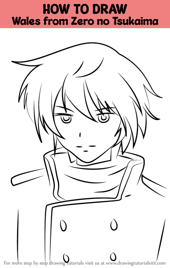 How to Draw Wales from Zero no Tsukaima (Zero no Tsukaima) Step by Step ...