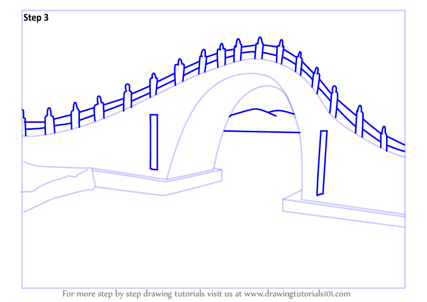 How to Draw Jade Belt Bridge (Bridges) Step by Step ...