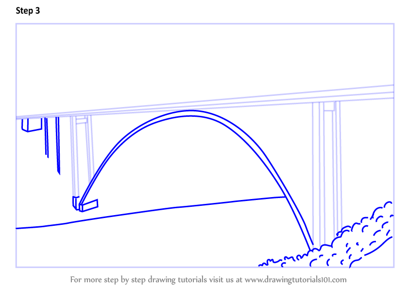How to Draw Maslenica Bridge (Bridges) Step by Step ...