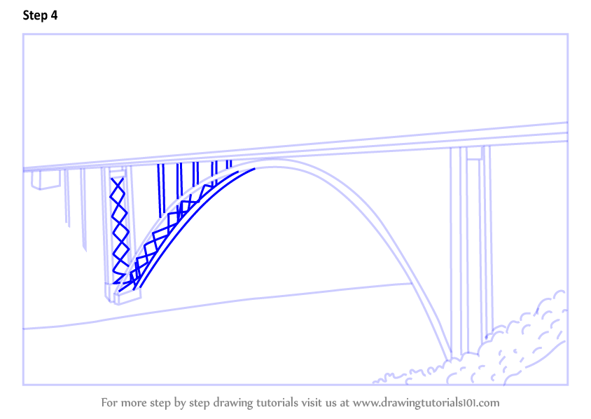 How to Draw Maslenica Bridge (Bridges) Step by Step ...