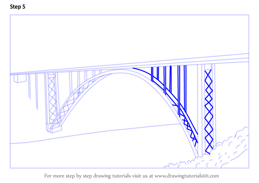 How to Draw Maslenica Bridge (Bridges) Step by Step ...