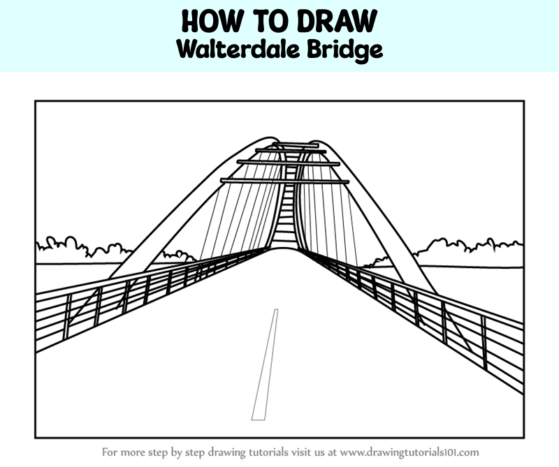How to Draw Walterdale Bridge (Bridges) Step by Step ...