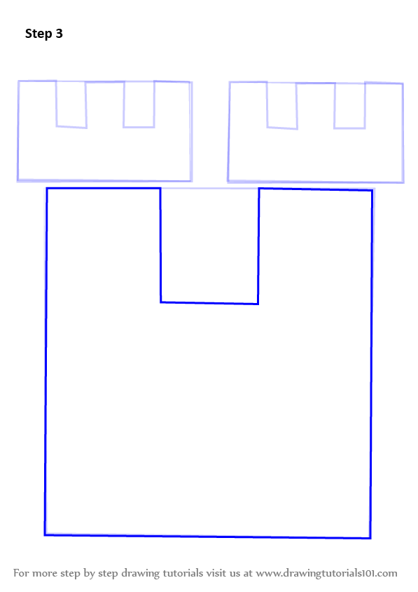 How to Draw a Castle Tower for Kids (Castles) Step by Step ...