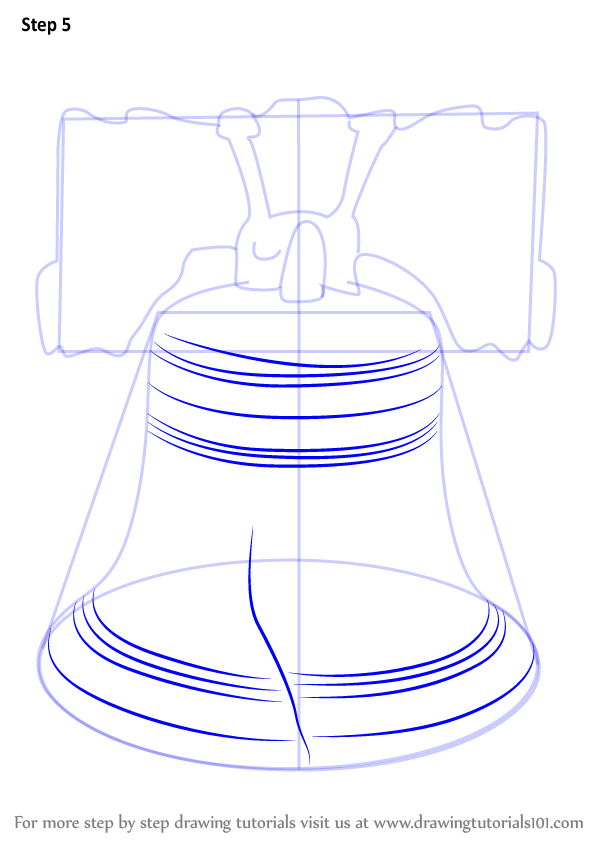 How To Draw Liberty Bell Other Places Step By Step