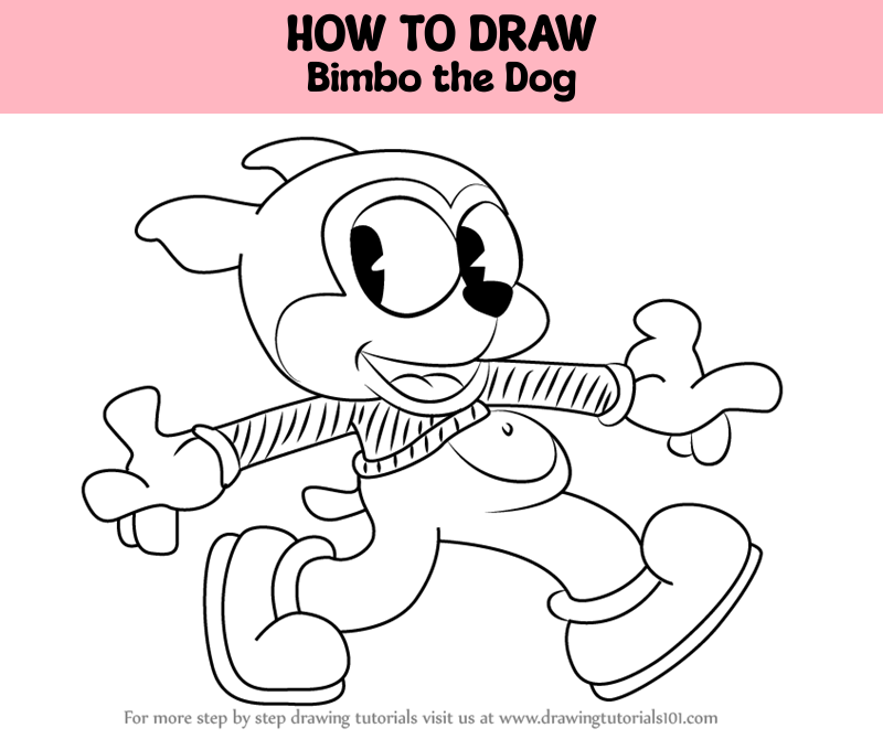 How to Draw Bimbo the Dog (Betty Boop) Step by Step ...