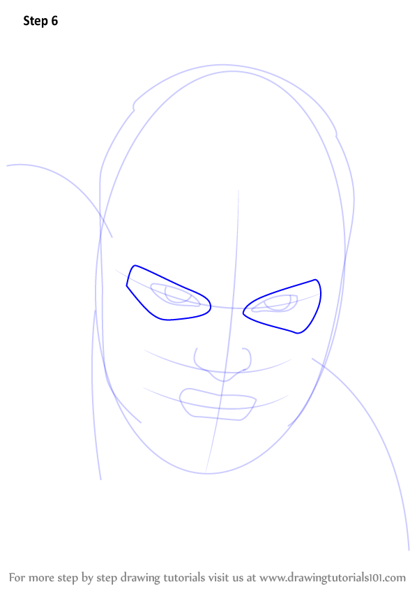 How to Draw Captain America Face (Captain America) Step by Step ...