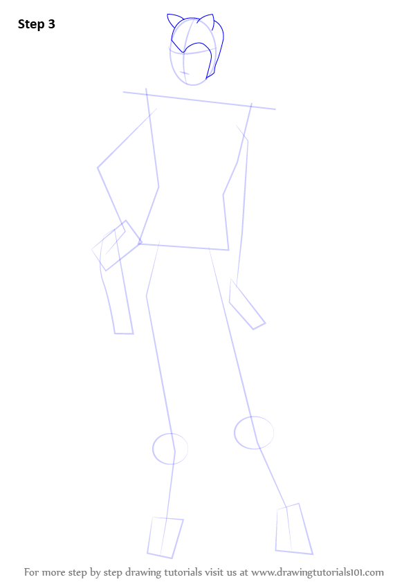 Step by Step How to Draw Catwoman : DrawingTutorials101.com