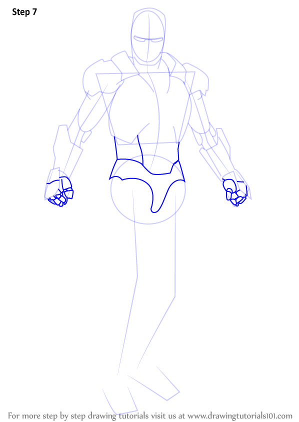 How to Draw Iron Man (Iron Man) Step by Step | DrawingTutorials101.com