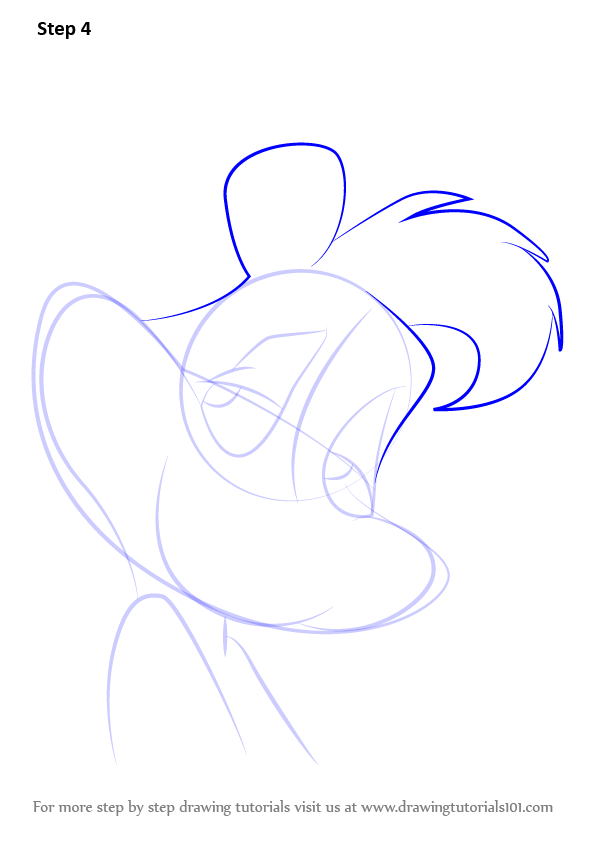 How to Draw Pepé Le Pew Face (Pepé Le Pew) Step by Step ...