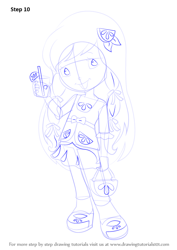 How to Draw Lemon Meringue from Strawberry Shortcake (Strawberry ...