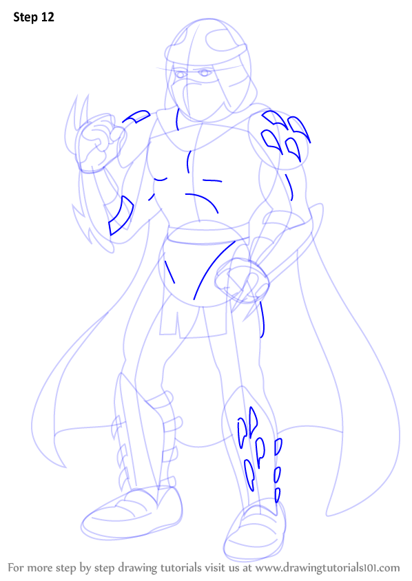 How to Draw Oroku Saki from Teenage Mutant Ninja Turtles (Teenage ...