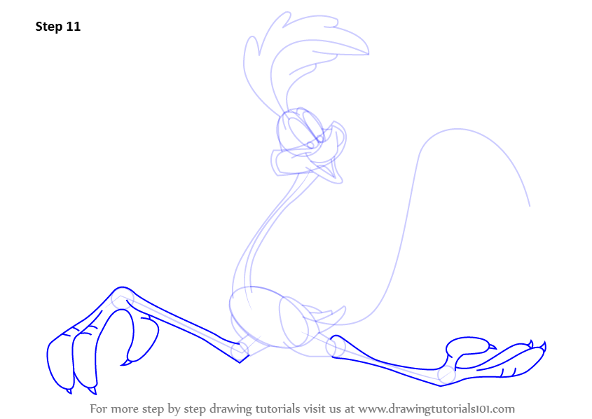 How to Draw The Road Runner (The Road Runner) Step by Step ...