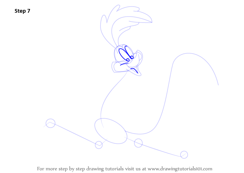 How to Draw The Road Runner (The Road Runner) Step by Step ...