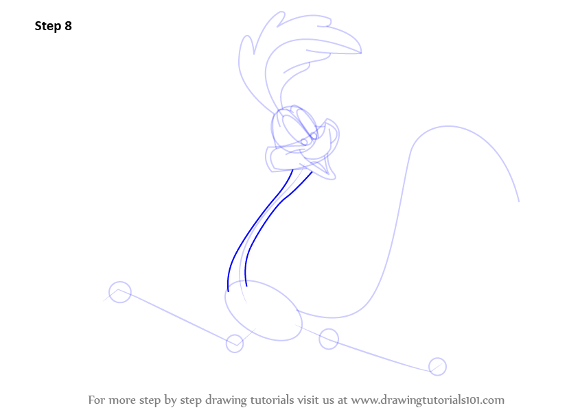 How to Draw The Road Runner (The Road Runner) Step by Step ...