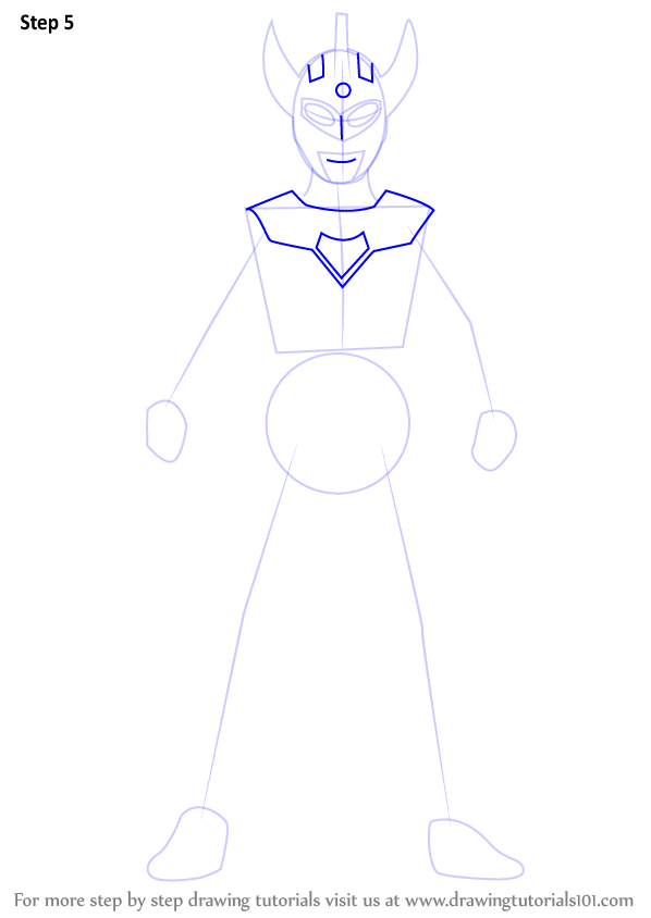 How to Draw an Ultraman Taro (Ultraman) Step by Step ...