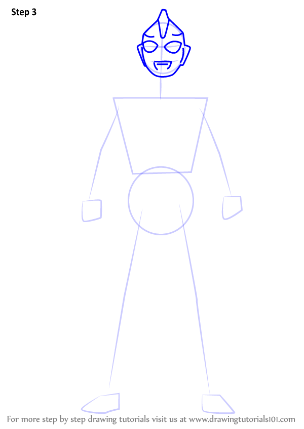 How to Draw Ultraman Tiga (Ultraman) Step by Step | DrawingTutorials101.com
