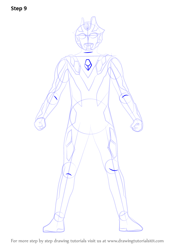 How to Draw Ultraman Xenon (Ultraman) Step by Step ...