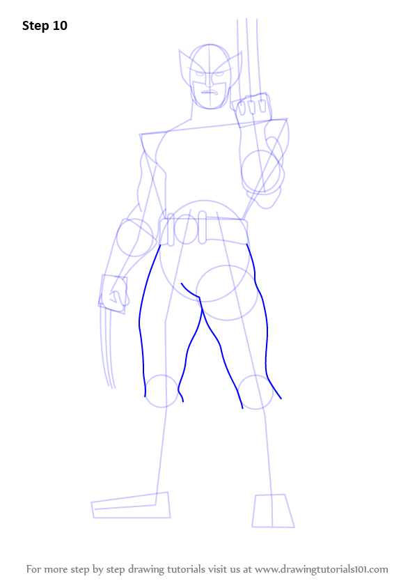 How to Draw Wolverine (Wolverine) Step by Step | DrawingTutorials101.com