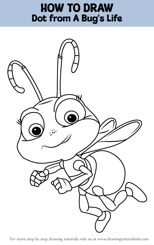 How to Draw Dot from A Bug's Life (A Bug's Life) Step by Step ...
