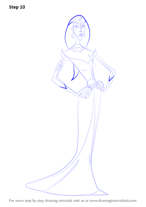 How to Draw Nasira from Aladdin (Aladdin) Step by Step ...