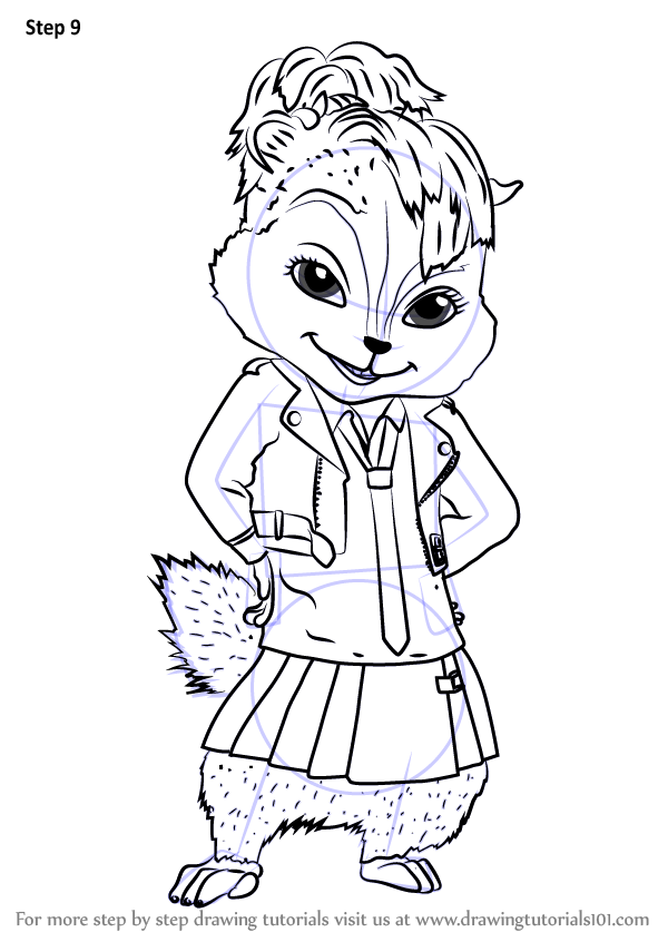 Alvin And The Chipmunks Eleanor Coloring Pages