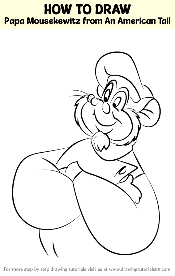 How to Draw Papa Mousekewitz from An American Tail (An American Tail ...
