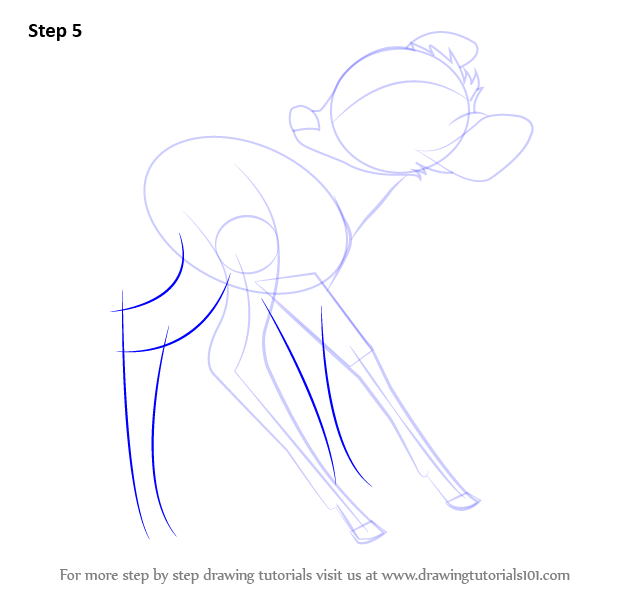 How to Draw Bambi from Bambi (Bambi) Step by Step | DrawingTutorials101.com