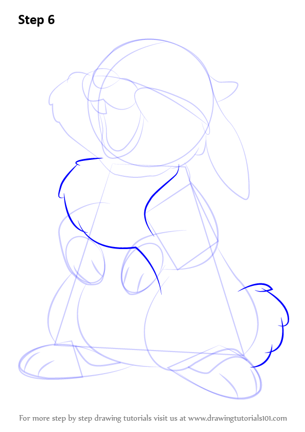 How to Draw Thumper from Bambi (Bambi) Step by Step ...