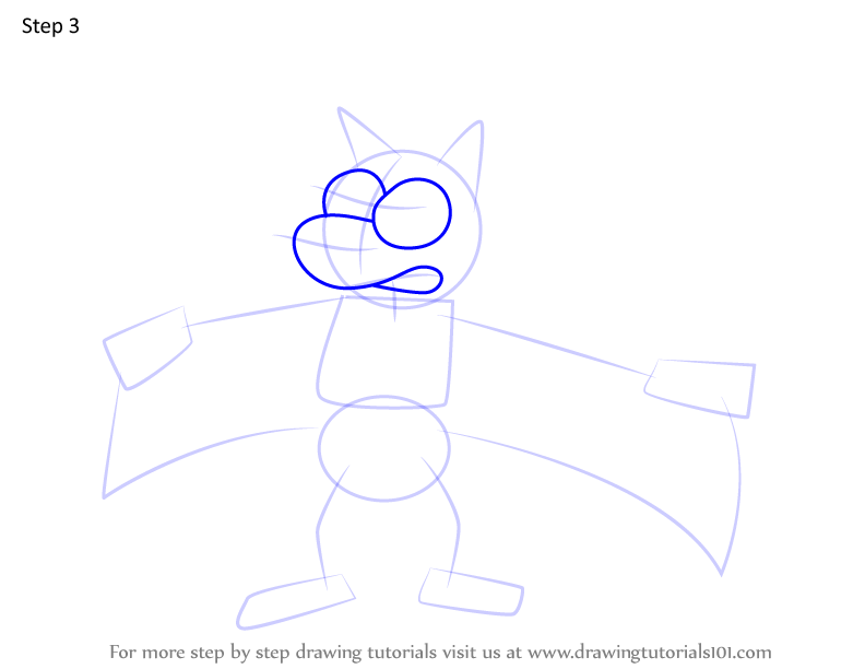 How to Draw Bartholomew Batt from Beetlejuice (Beetlejuice) Step by ...