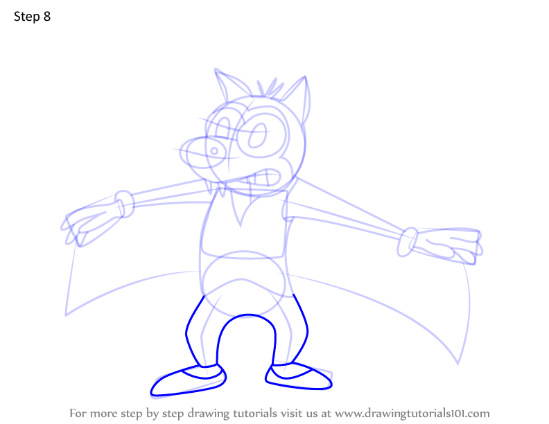 How to Draw Bartholomew Batt from Beetlejuice (Beetlejuice) Step by ...