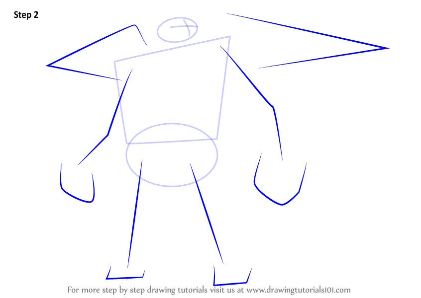 How to Draw Baymax 2.0 from Big Hero 6 (Big Hero 6) Step by Step ...