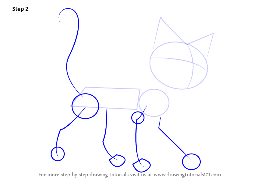 How to Draw Mittens Cat from Bolt (Bolt) Step by Step ...