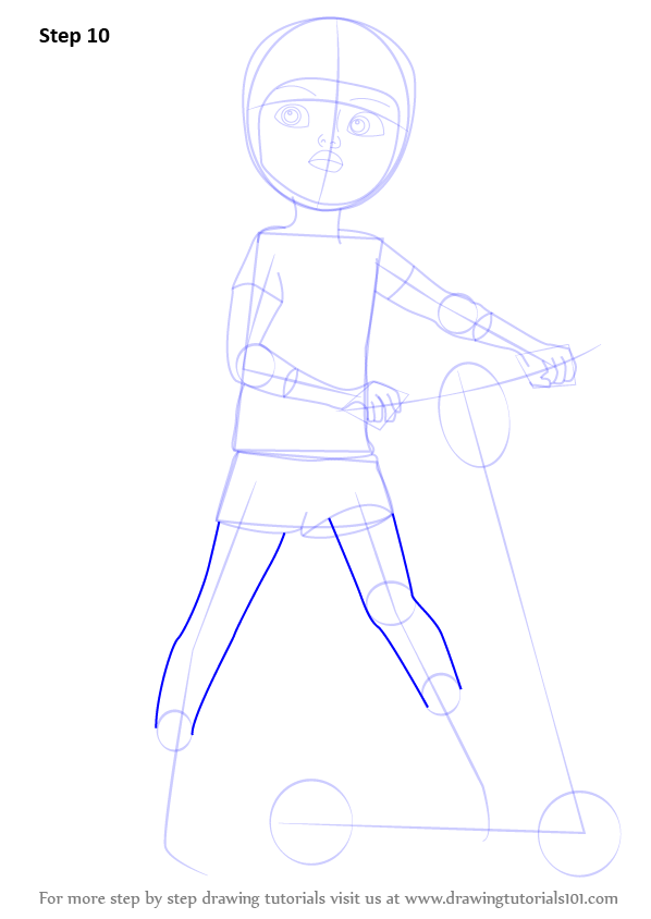 How to Draw Penny from Bolt (Bolt) Step by Step | DrawingTutorials101.com